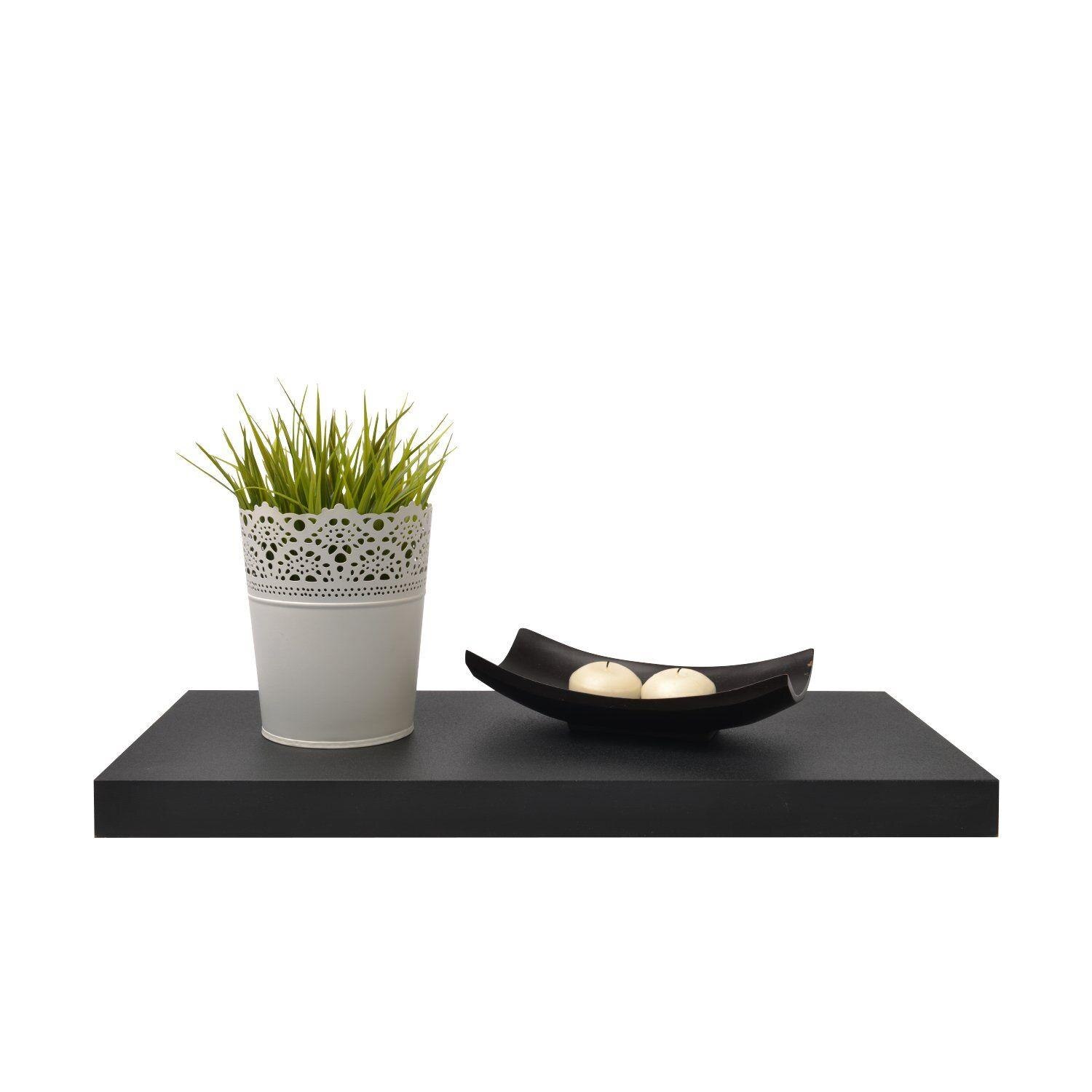 Raft pentru perete Moorland, 50х22,8х3,4см, Negru - eMAG.ro