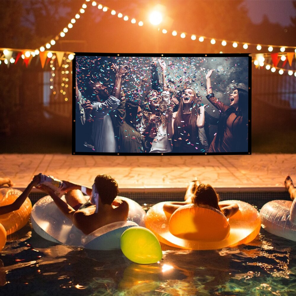 Ecran de proiectie HD, 100 inch, Negru - eMAG.ro