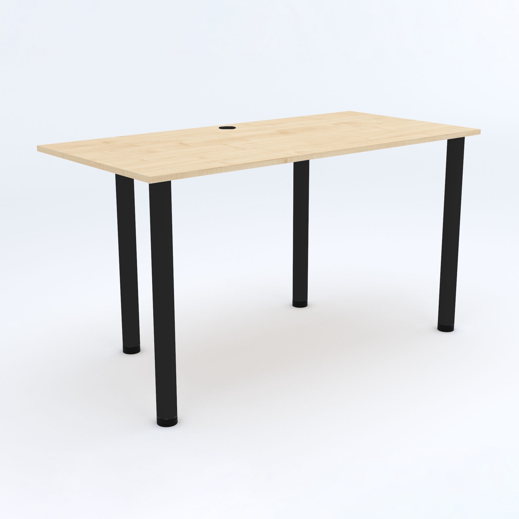 Birou PC, Metal/PAL, 120 cm x 60 cm, Bej/Negru - eMAG.ro