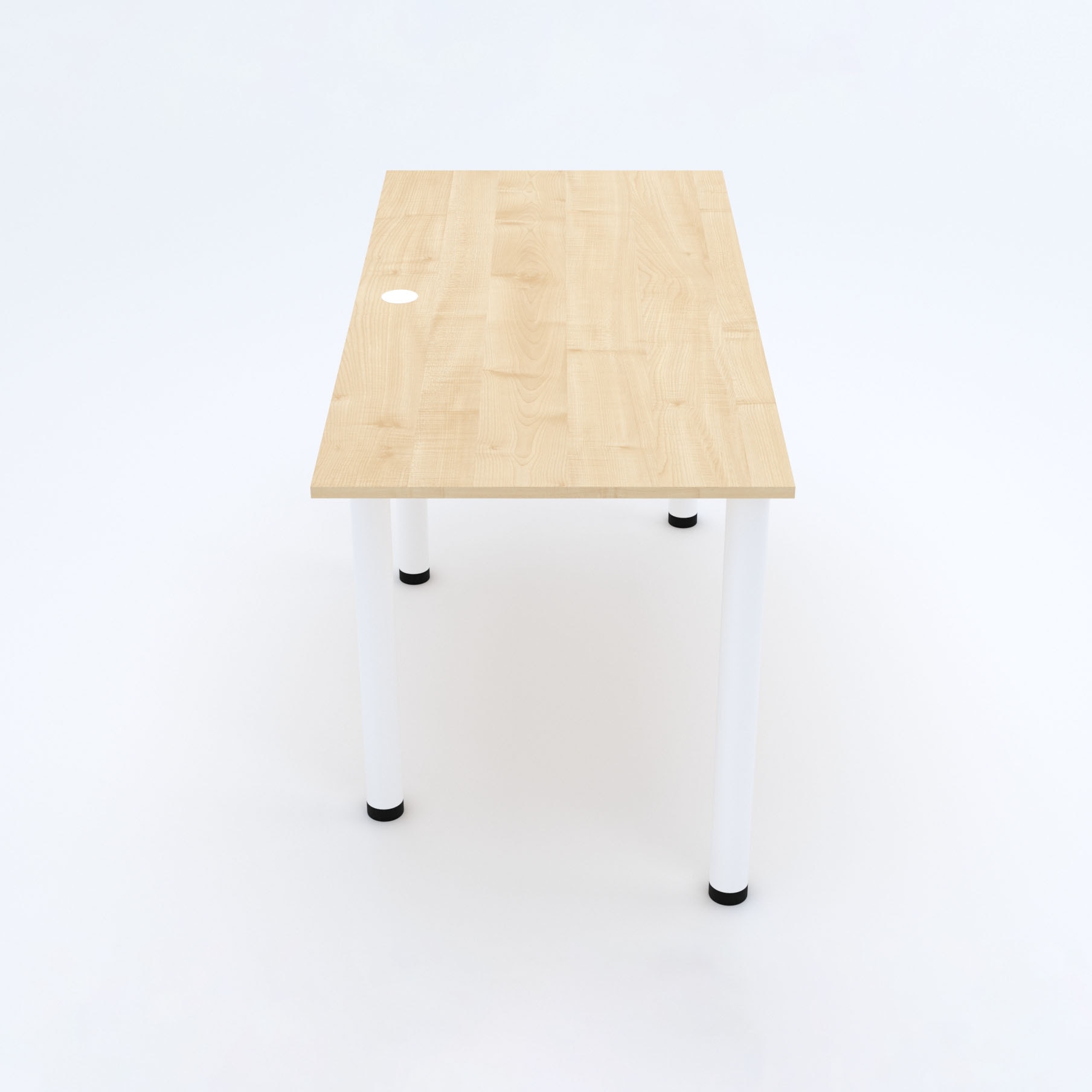 Birou PC, Metal/PAL, 100 cm x 60 cm, Bej/Alb - eMAG.ro