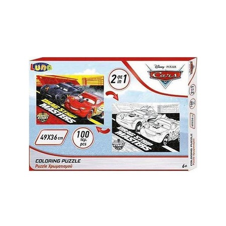 Puzzle de colorat, Luna, Cars, 100 piese - eMAG.ro
