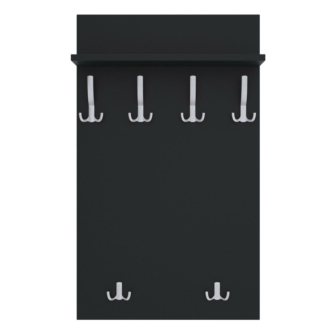 Cuier, PVC/MDF, 100 cm x 60 cm, Negru - eMAG.ro