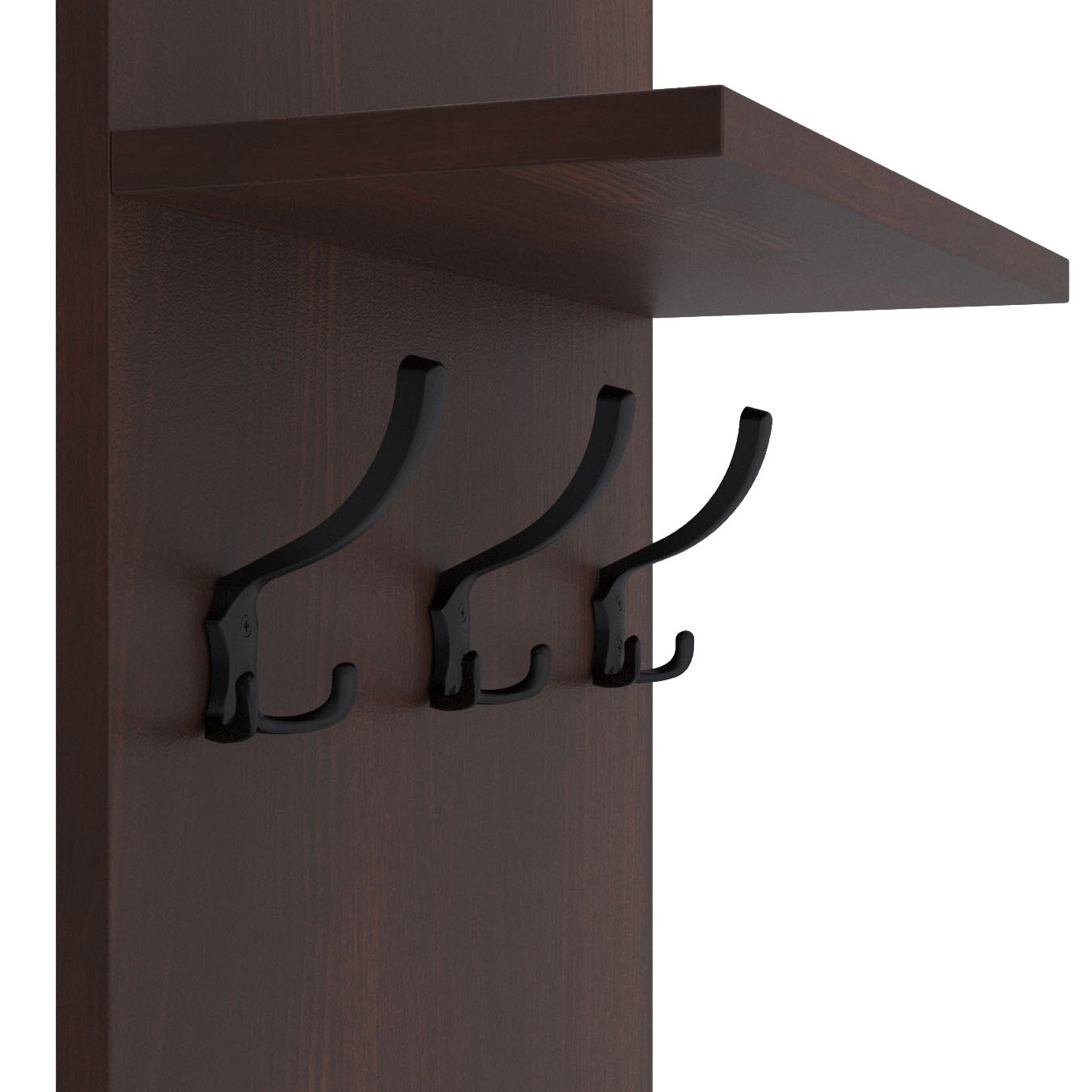 Cuier Medi Walnut, MDF, Maro/Negru, 80x50 cm - eMAG.ro