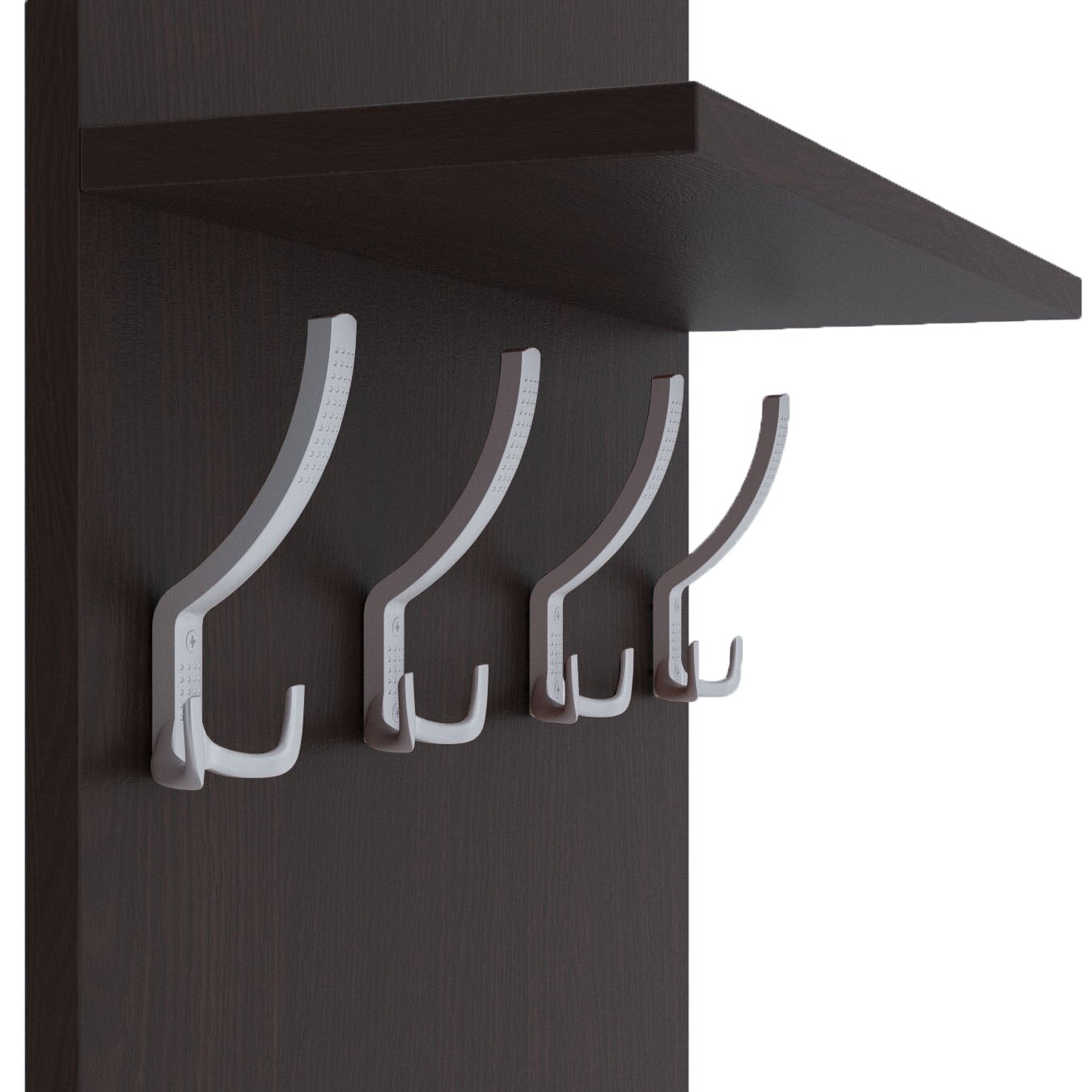 Cuier Panou MAXI ALUMINIUM, 90 x 60 cm, Lemn/Aluminiu, Wenge - eMAG.ro
