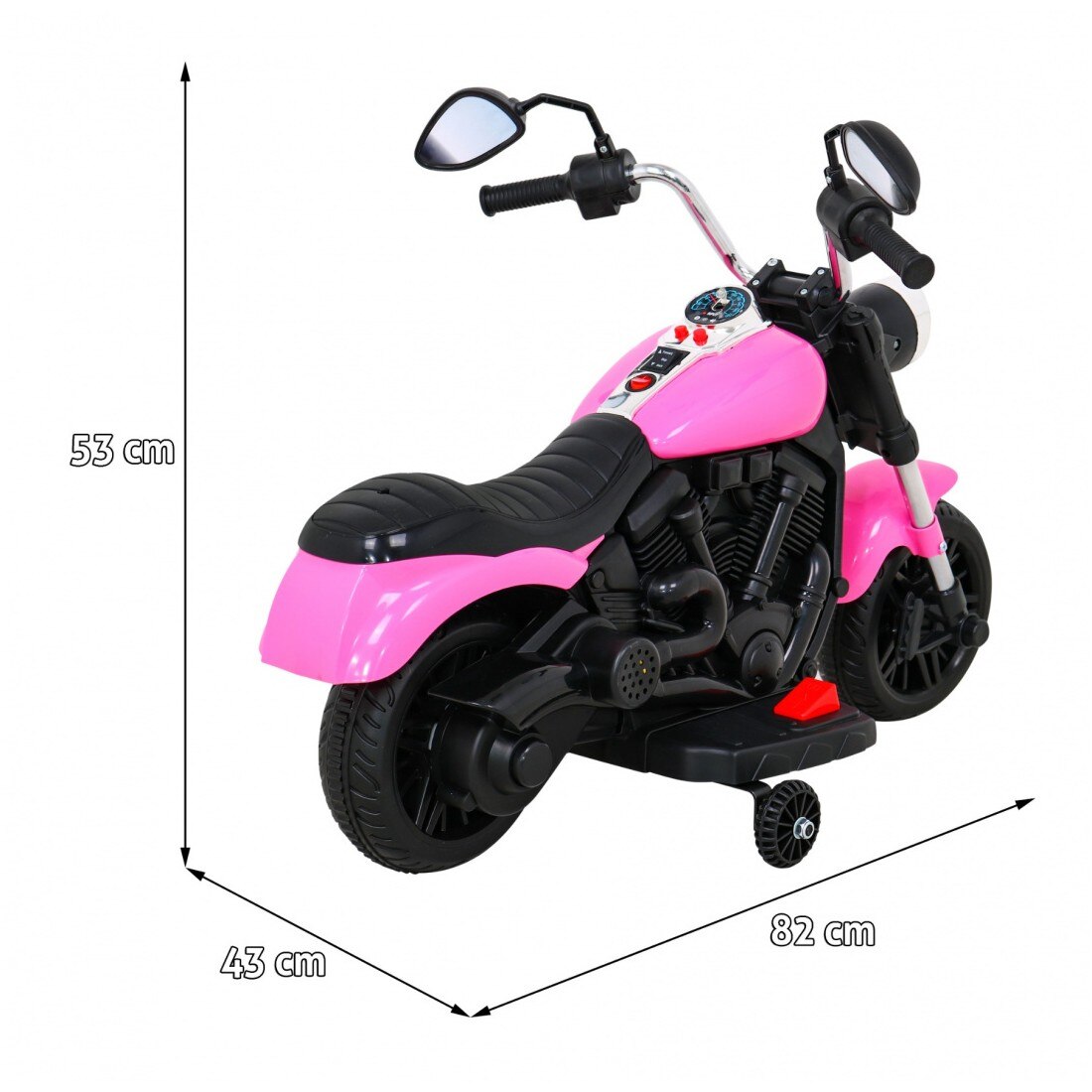Motocicleta electrica Chopper V-Max, roz - eMAG.ro