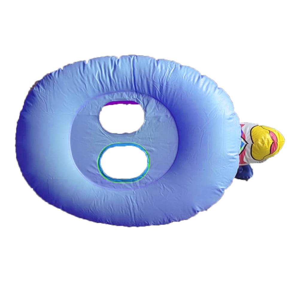 Colac pentru plaja in forma de calut, 70x45x35 cm, albastru - eMAG.ro