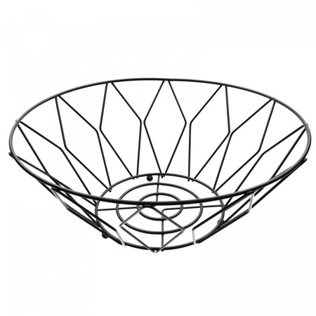Fructiera, cu design modern, romburi, 26 x 10 cm, Negru - eMAG.ro