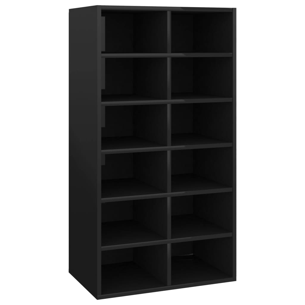 Pantofar, negru extralucios, 54x34x100,5 cm, lemn compozit, 27 kg ...