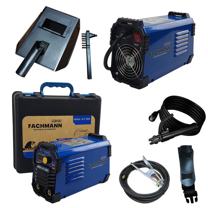 Aparat de sudura Profesional Campion, 395 DK, MMA, 10-405 A, Cabluri 3 ...