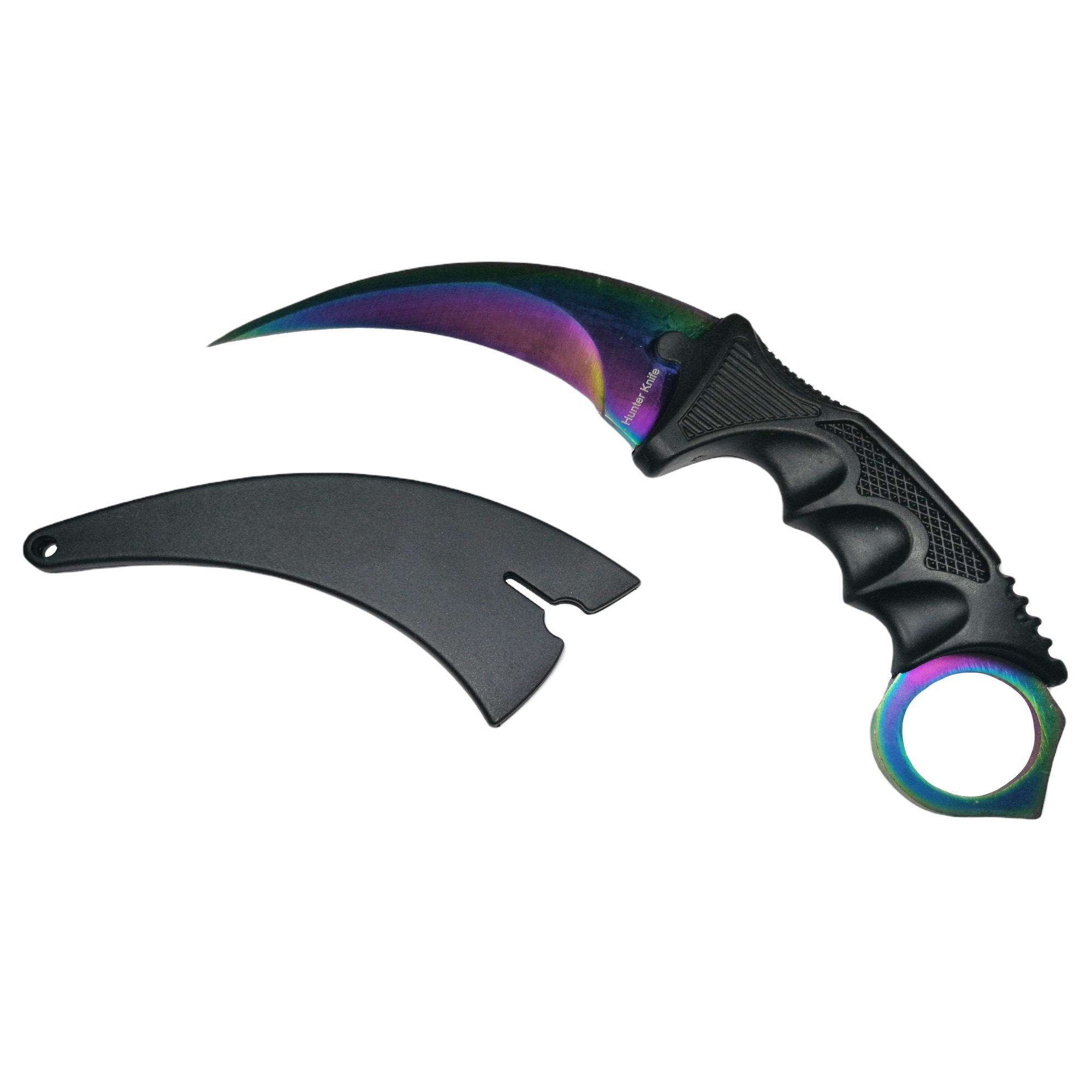 Cutit karambit, Rainbow Power, otel inoxidabil, 18 cm, multicolor ...