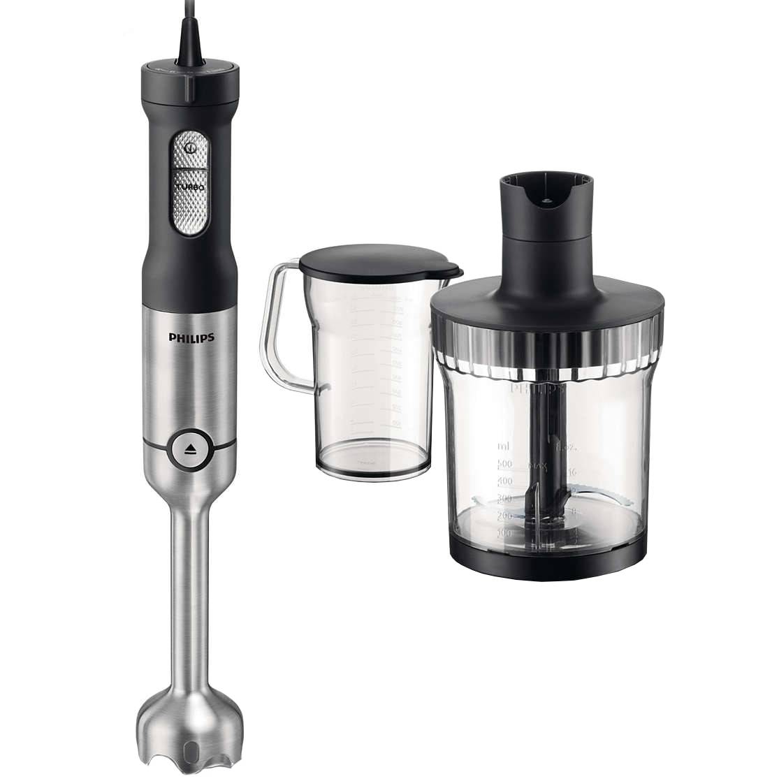 Mixer vertical Philips HR1652/90, 600 W, 1 l, Negru/Inox - eMAG.ro