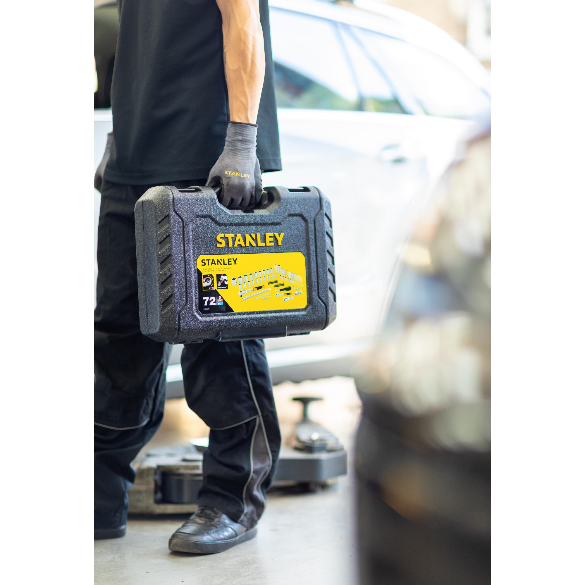 Комплект инструменти Stanley, гаечен ключ 1/4 и 37 бр - eMAG.bg