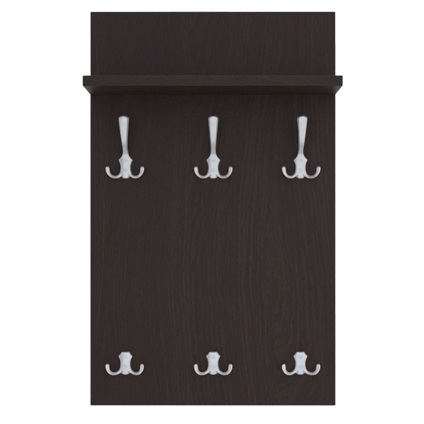Cuier Medi Wenge, MDF, Negru/Gri, 80x50 cm - eMAG.ro