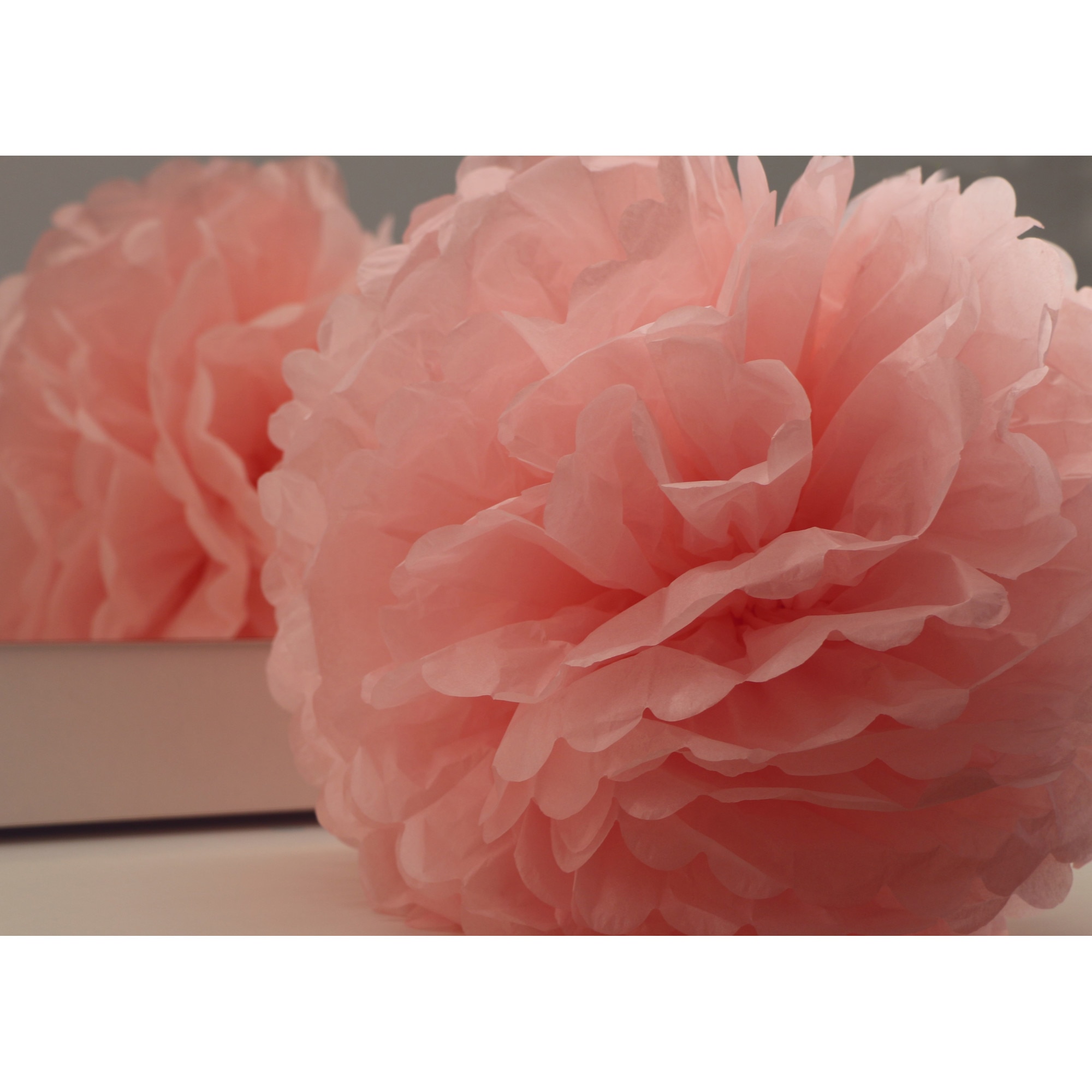 Pompon hartie, roz, 35 cm - eMAG.ro