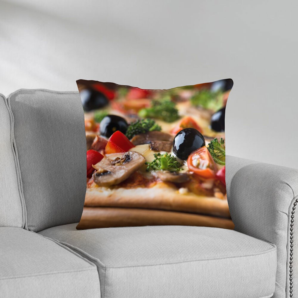 Dekoratív párna Art Star, Pizza gombával, Kulináris, Modern ...