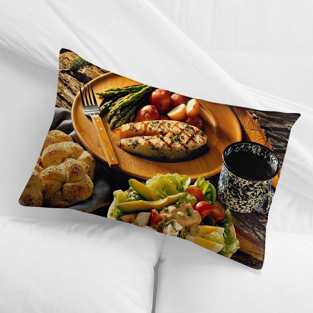 Dekoratív párna Art Star, Hal salátával, Kulináris, Modern ...