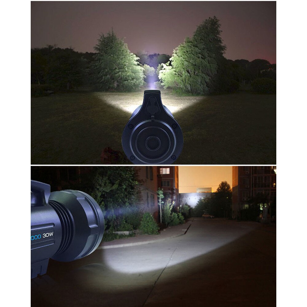 Акумулаторен професионален фенер, TD-8000, мощност 30 W, Led CREE P70 ...