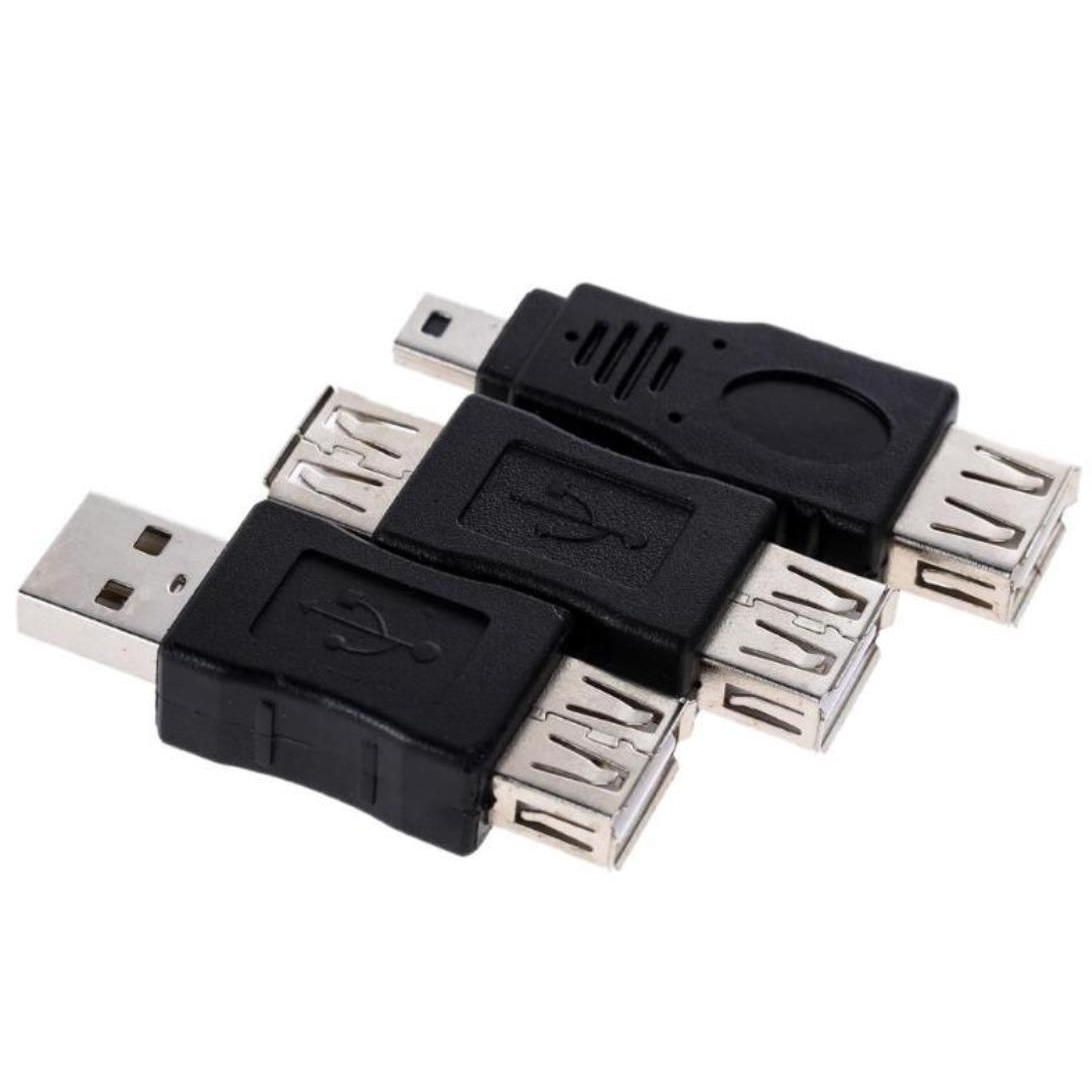 Set 10 adaptoare OTG/USB 2.0, USB / Micro USB / Mini USB mama si tata ...