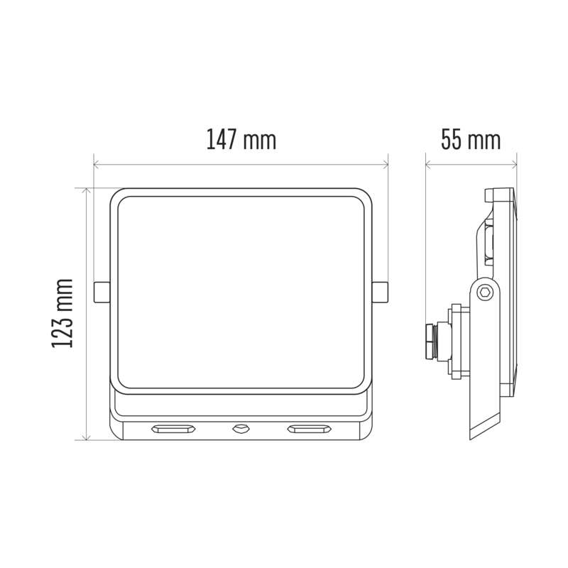 Proiector LED, Emos, 20W, Alb/Negru - eMAG.ro