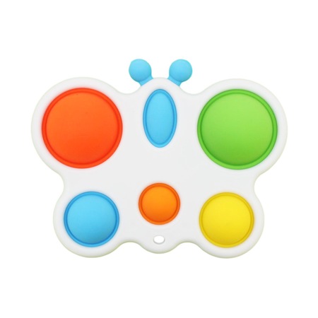 Simple Dimple Zenuk® Toy - играчка Fidget, форма на пеперуда, бяла ...