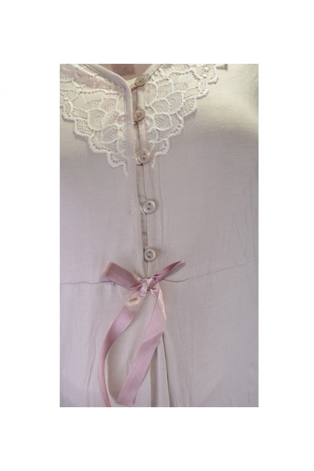 Pijama cu maneca scurta pentru gravide si alaptat Nicoletta 7340-1-L ...