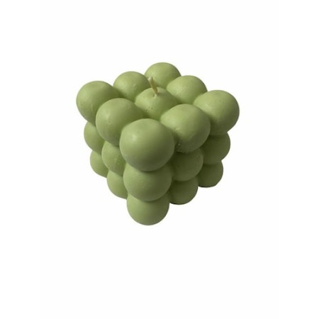 Lumanare stil cub fistic, handmade 6cm - eMAG.ro