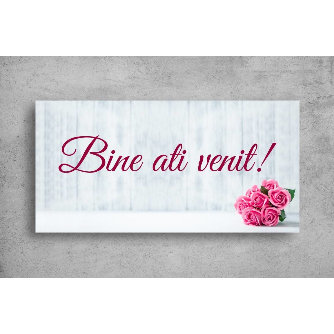 "Welcome" tábla virágcsokorral 100x200 cm - eMAG.hu