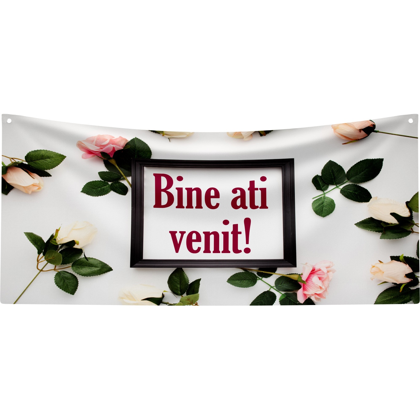 "Welcome" tábla színes zászlókkal, 100x200 cm - eMAG.hu
