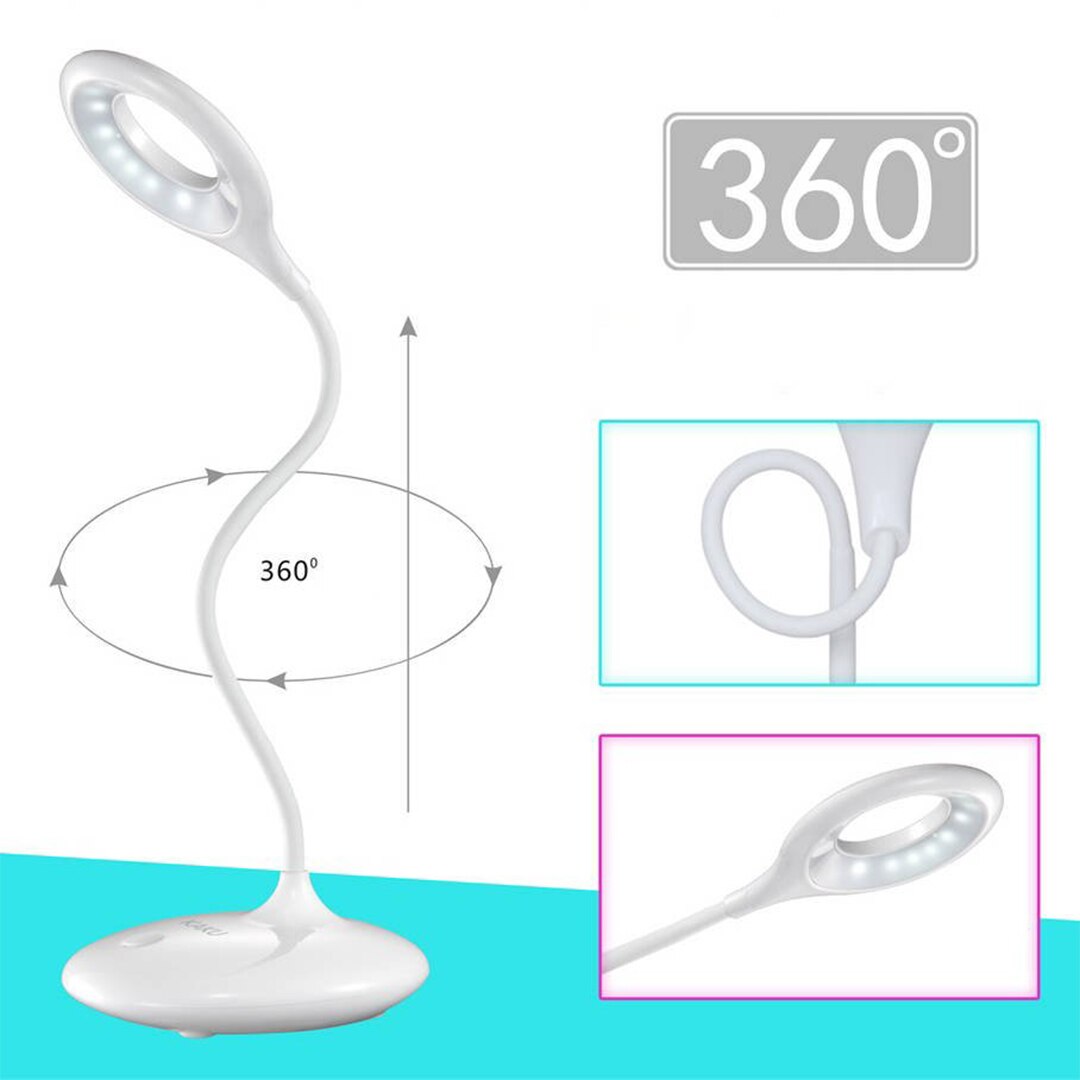 Интелигентна настолна лампа, акумулаторна батерия 1200 mAh, LED ...
