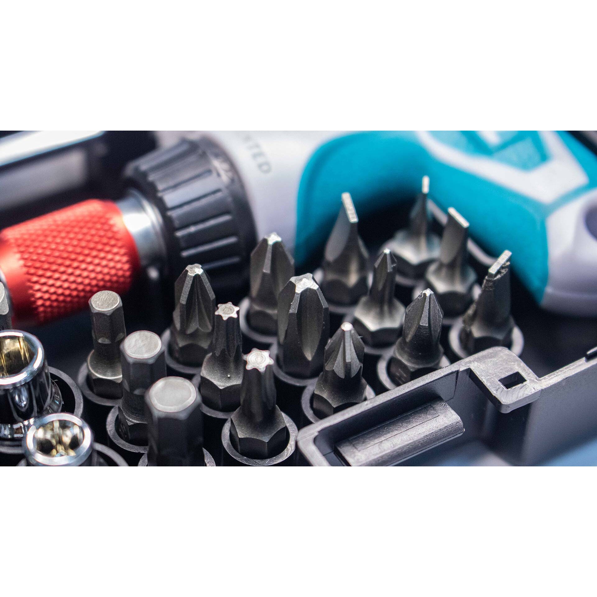 Set surubelnita cu biti, Total Tools, 24 piese, Albastru - eMAG.ro