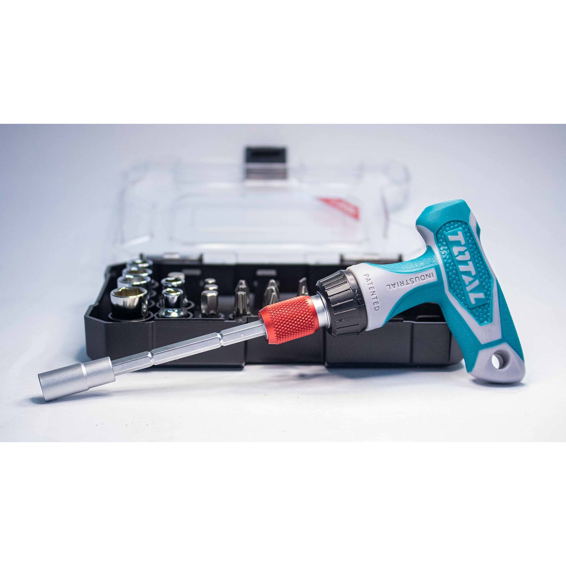 Set surubelnita cu biti, Total Tools, 24 piese, Albastru - eMAG.ro