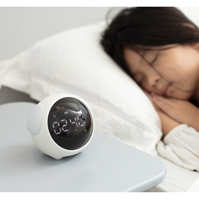 Ceas digital cu alarma copii KD Home® Emoji, acumulator 1500mAh, 5 ...