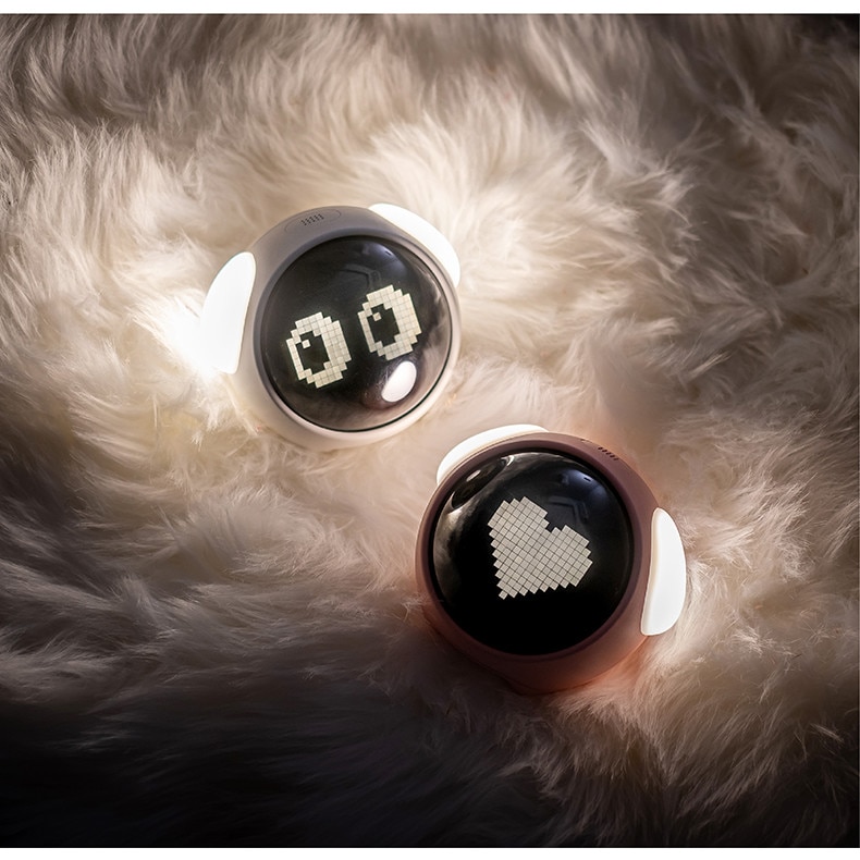 Ceas digital cu alarma copii KD Home® Emoji, acumulator 1500mAh, 5 ...