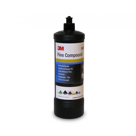 Pasta Polish Mediu-Abraziv 3M Fine Compound, Negru, 1L - eMAG.ro