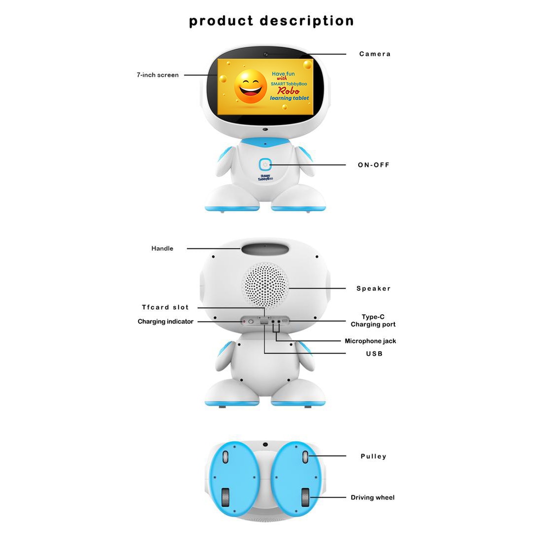 SMART TabbyBoo® Robo Tablet gyerekeknek, 7 inch, Quad-Core, 1GB RAM ...
