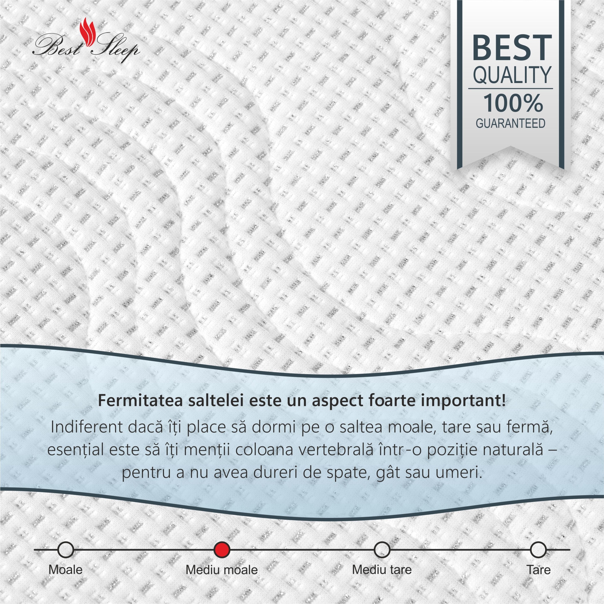 Saltea Ortopedica, Best Sleep, Silver Sleep Argentum 14+5+1,140x200x20 ...