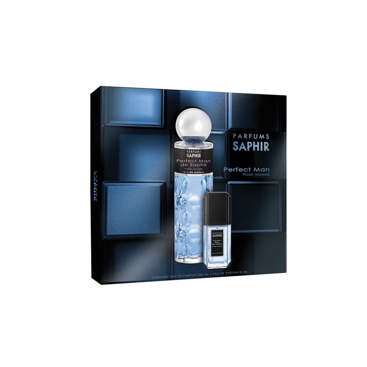 Set Saphir, Perfect Man, Apa de parfum 200 ml, Miniatura 30 ml - eMAG.ro