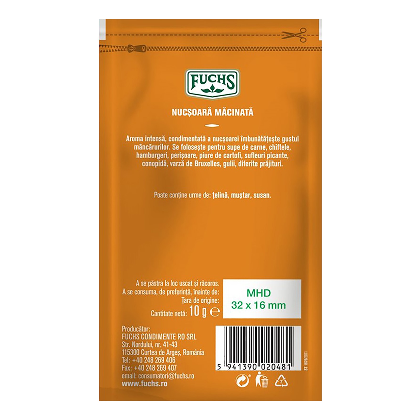 Nucsoara macinata, Fuchs, 10 g - eMAG.ro