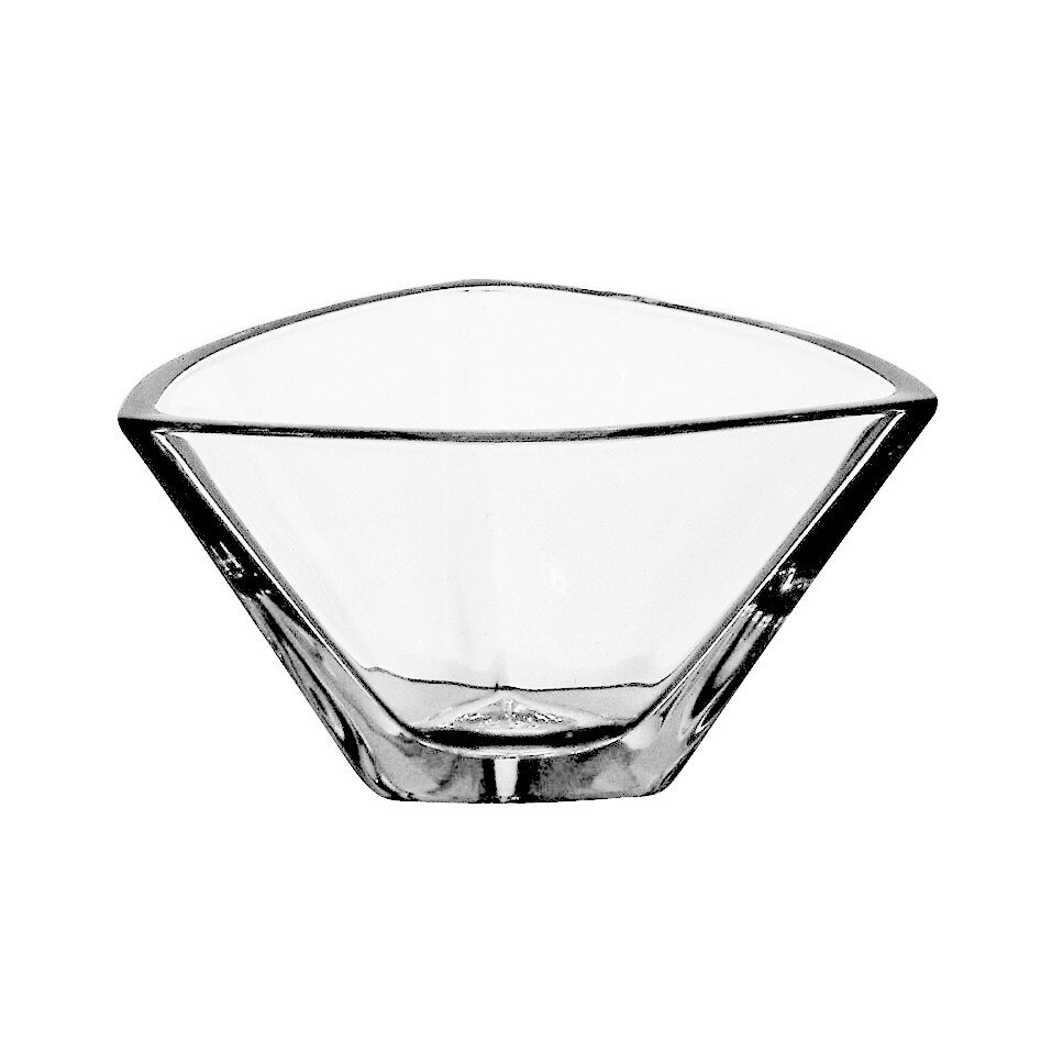 Bol decorativ, Black Crystal - Ajka, 18 cm, Transparent - eMAG.ro