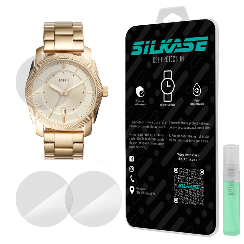 Комплект от 3 фолиа SILKASE за Fossil FS5264, силикон, възобновяеми ...