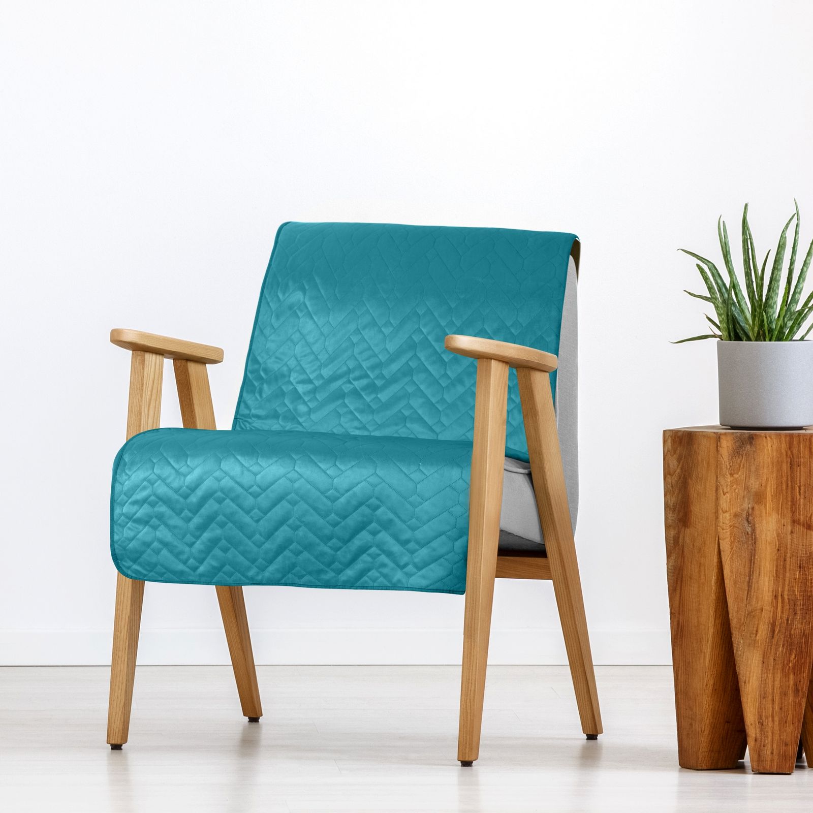 Cuvertura de Pat, Patura pled, Eurofirany, 70x160, LUIZ Turcoaz inchis ...