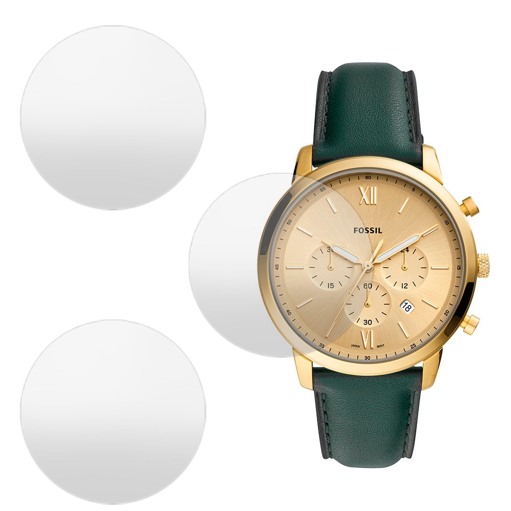 Set 3 folii mate SILKASE pentru Fossil FS5580, silicon, regenerabil ...