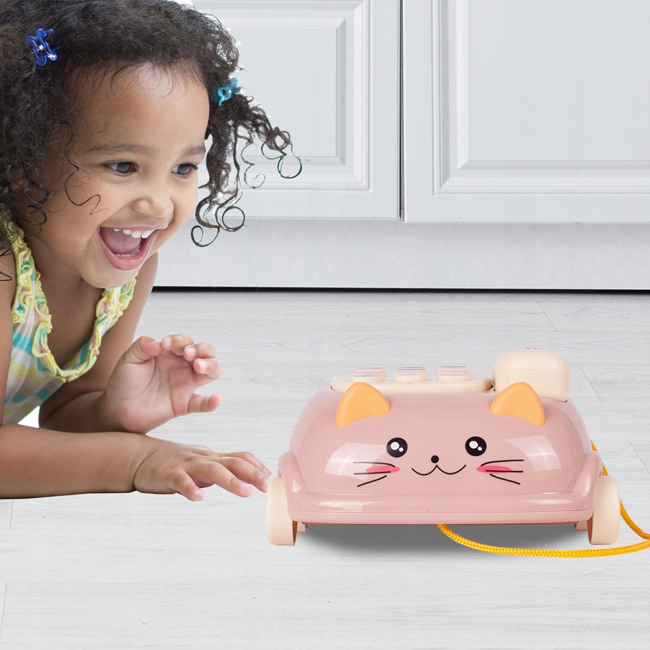 Telefon Interactiv, in Forma de Pisicuta, Numeroase Functii, cu Roti ...