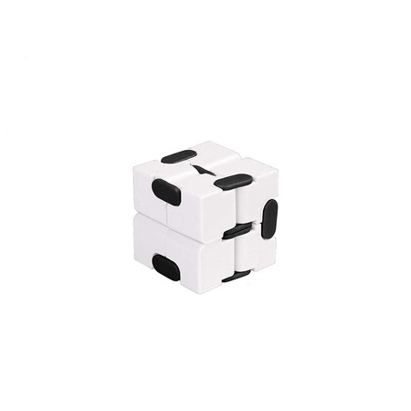 Cub antistres, Fidget Toy, Infinity Magic Cube, Alb, 4x4x4 cm - eMAG.ro