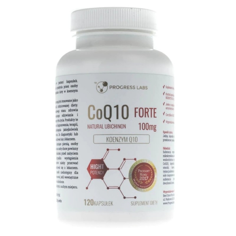 Progress Labs Coenzyma Q10 Forte 100mg 120 capsule (Antioxidant natural ...