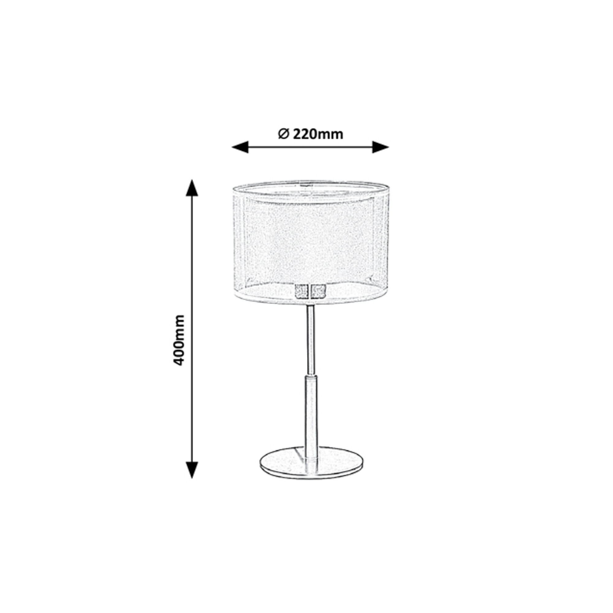 Asztali lámpa Aneta, E27 1x MAX 40W, IL-335095 - eMAG.hu