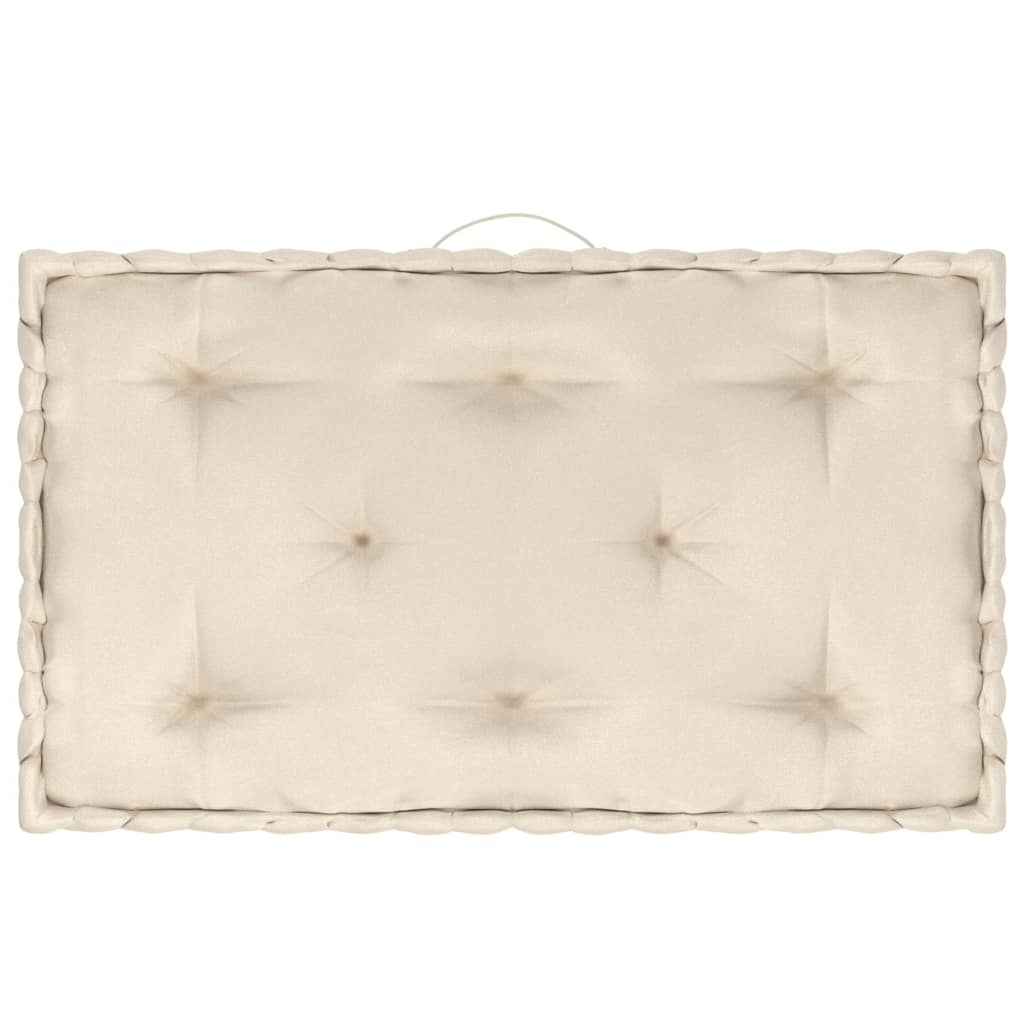 Set perne de podea pentru paleti, 3 buc, bej, bumbac 3068606 - eMAG.ro