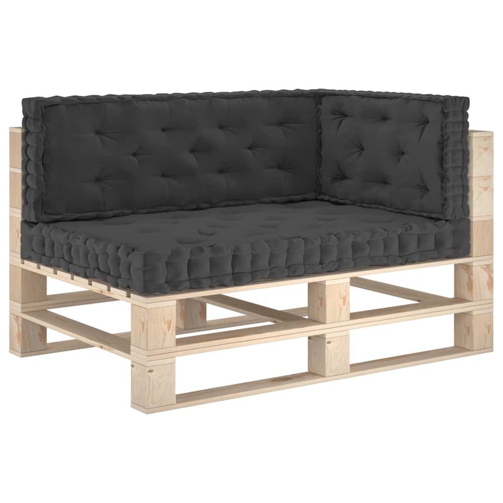 Set perne de podea pentru paleti, 3 buc, antracit, bumbac 3068592 - eMAG.ro