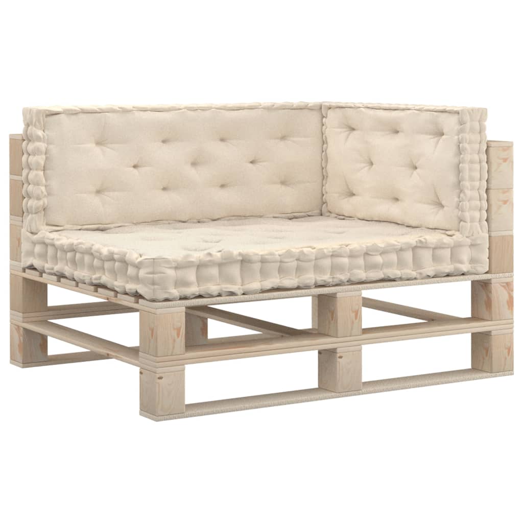 Set perne de podea pentru paleti, 3 buc, bej, bumbac 3068606 - eMAG.ro