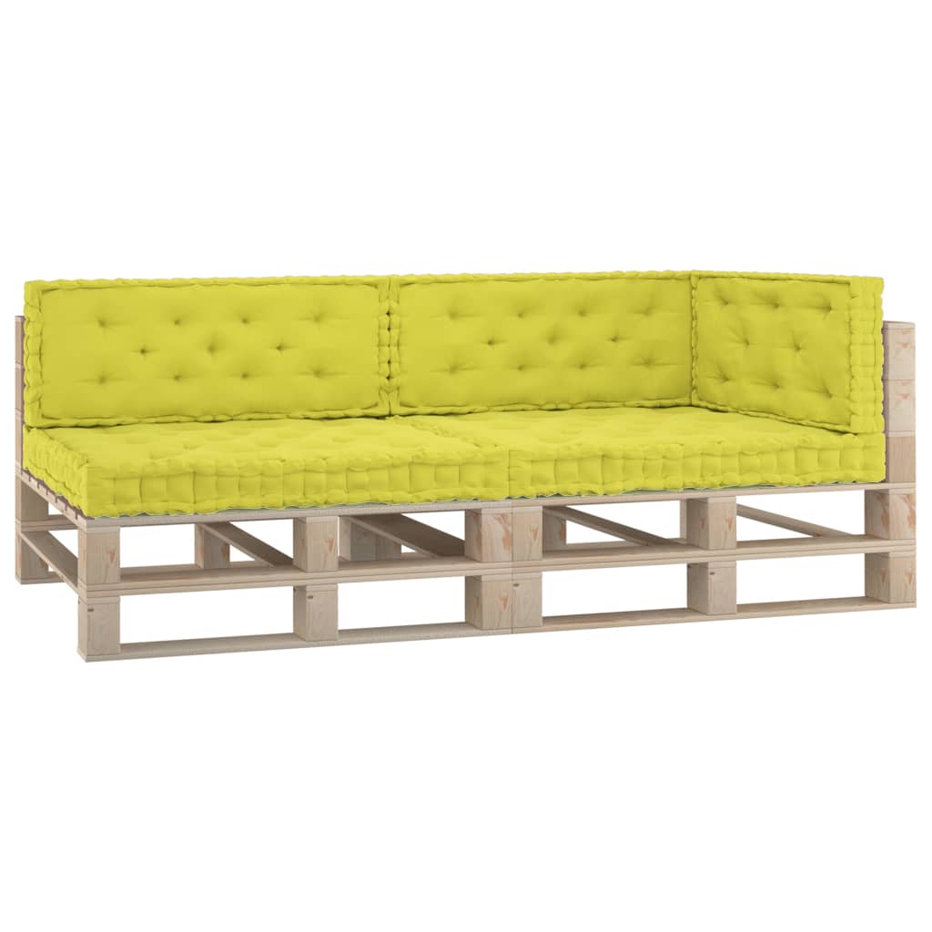 Set perne de podea pentru paleti, 5 buc, verde mar, bumbac 3068628 ...